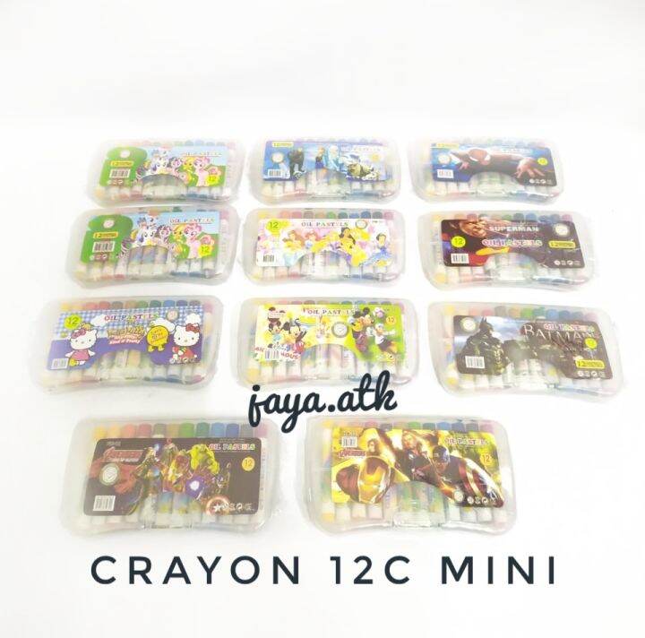 KRAYON 12 WARNA CRAYON OIL PASTEL 12 WARNA MINI KECIL MURAH | Lazada ...