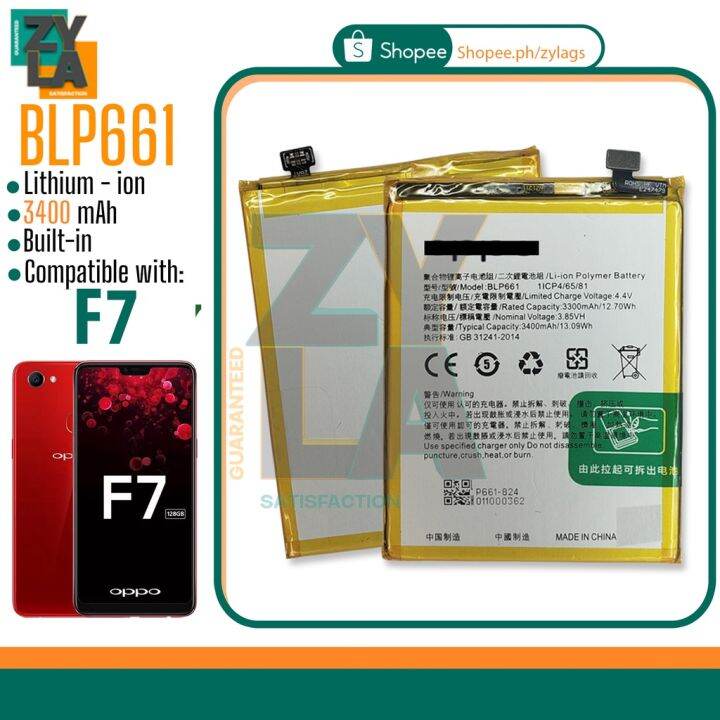 F7 Battery Original, Model BLP661 High Quality Battery 3400mAh Battery ...