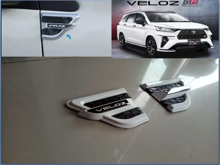 SVMSVP22- SIDE VENT VELOZ WARNA PUTIH - ACCECORIES MOBIL VELOZ - EMBLEM ...
