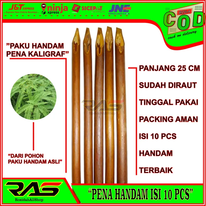 PENA KHAT PAKU HANDAM PENA ALAMI KALIGRAFI / PENA HANDAM KALIGRAFI 25CM ...