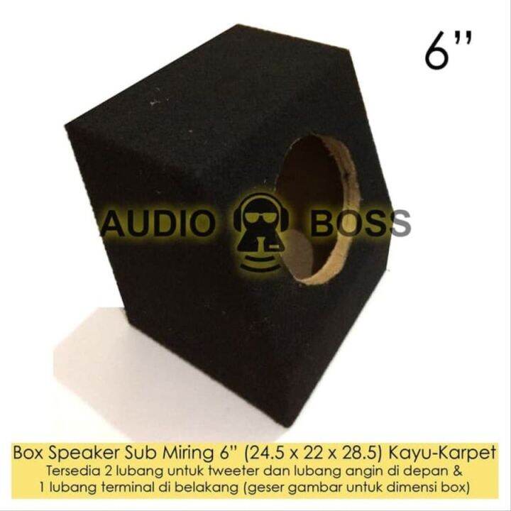Box Boks Speaker Subwoofer Sub Miring 6in 6 inch 6 Kayu Karpet | Lazada ...