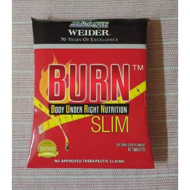 BURN SLIM FAT BURNER 10 Tablets (Aim global Products) | Lazada PH