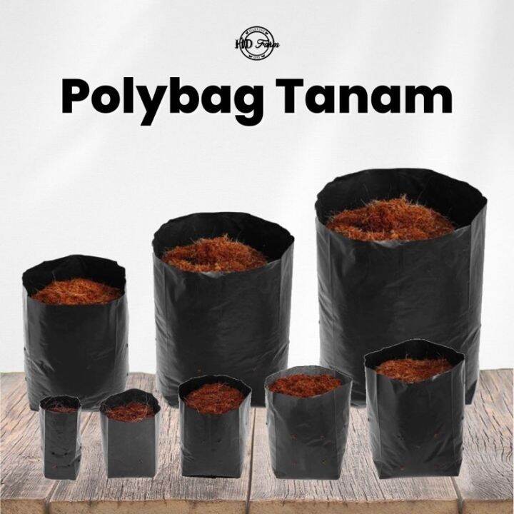 Polybag Tanam Polibag Berbagai Ukuran Warna Hitam Berbagai Jenis ...