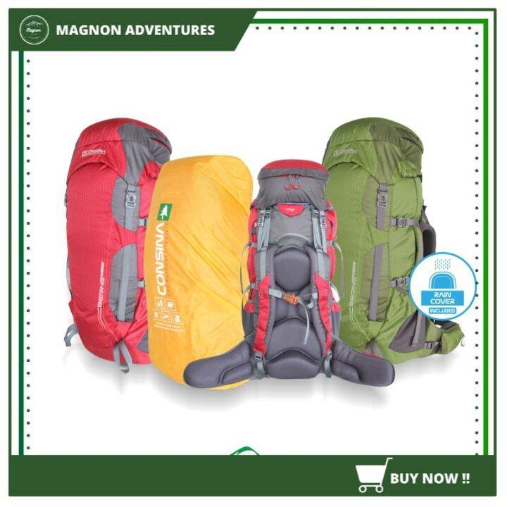 Consina Tas Gunung Bering 65+5L Carrier Tas Mendaki Original [Best ...