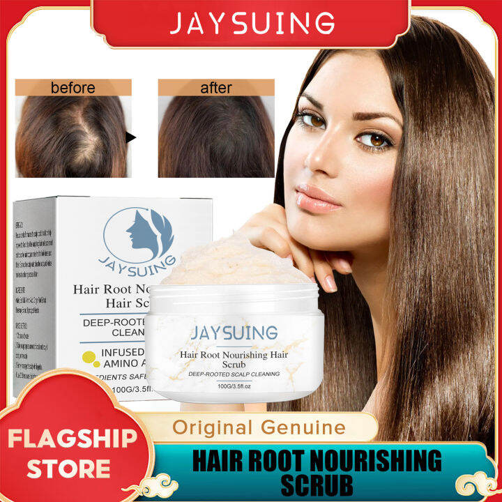 Jaysuing Hair Root Nourishing Hair Scrub Hair Renew Repair Damaged Dry Moisturizing Hair Roots ...