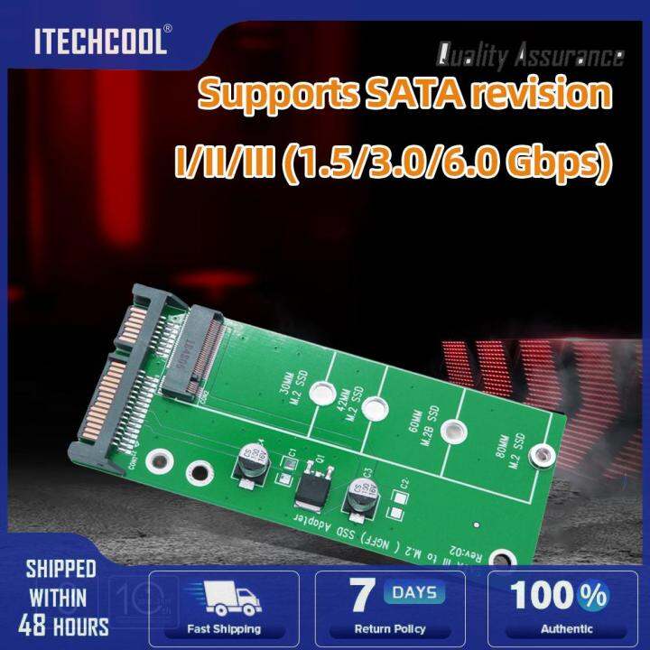 M.2 NGFF Converter B Key M2 SATA Riser SATA3 6G Card M2 To SATA Adapter ...