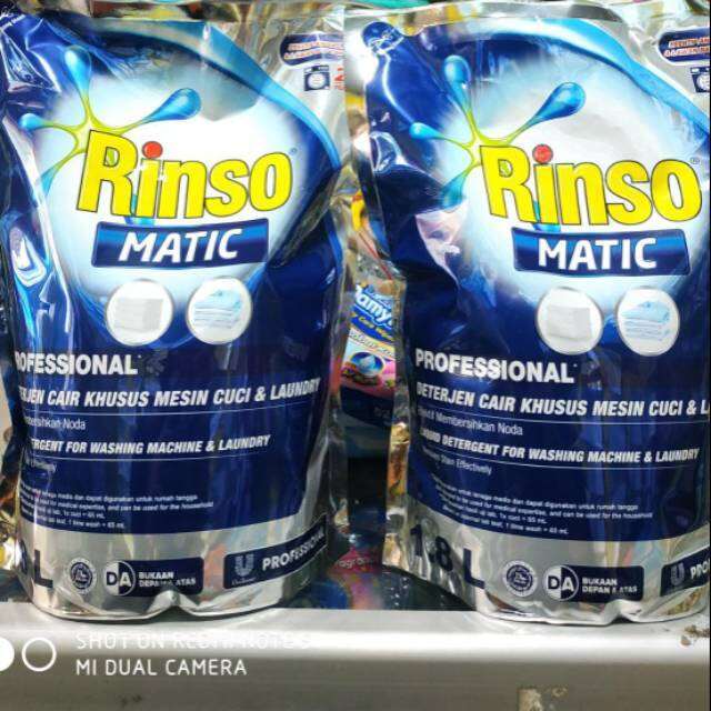 RINSO MATIC DETERGEN CAIR 1800 ML | Lazada Indonesia