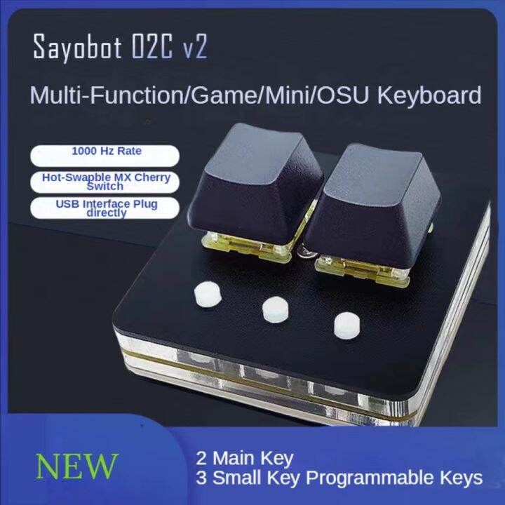 Original Sayobot o2cv2 OSU Keypad Mini Keyboard 2-Key Copy Adhesive ...