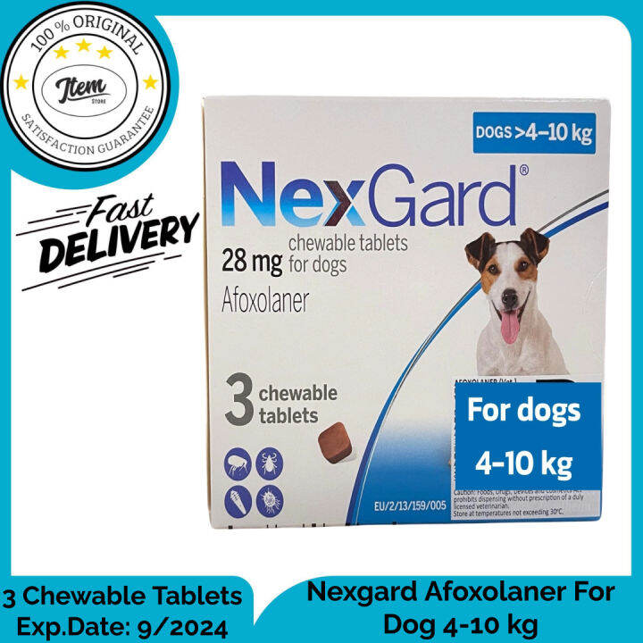 NEXGARD AFOXOLANER 4-10KG 3 CHEWABLES 1 BOX | Lazada PH