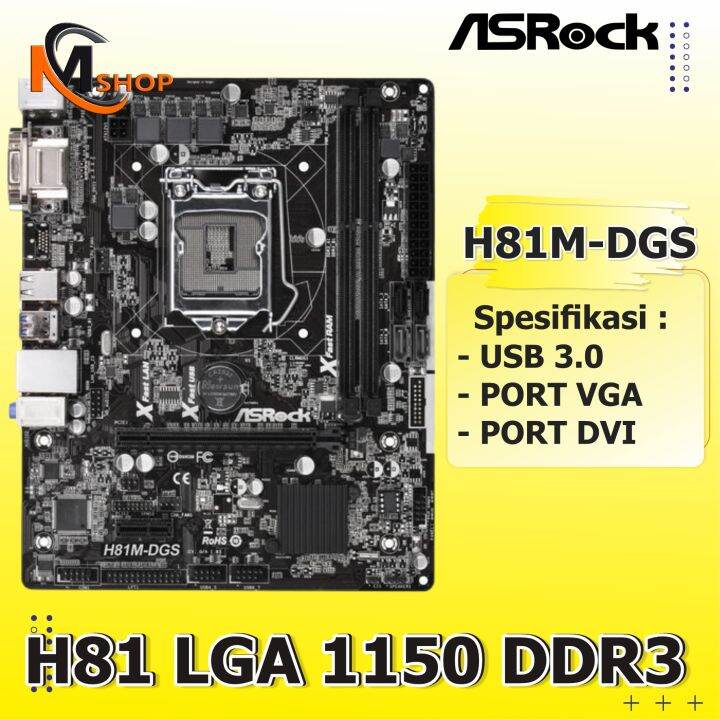 Mainboard Motherboard Mobo Intel H81 Haswell Socket 1150 DDR3 ECS / Asrock | Lazada Indonesia