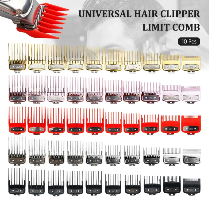 5 Cordless Hair Clipper Limit Guide Comb Set Barberia Accessories ...