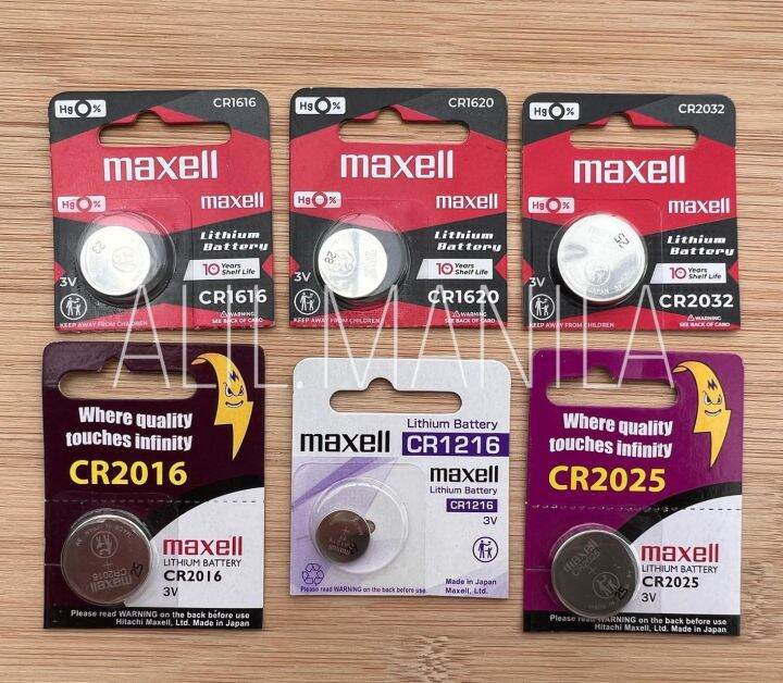 CR1616 CR1620 CR1632 CR2032 CR2016 CR1216 CR2025 MAXELL BATTERY LITHIUM 3V BATTERY | Lazada PH