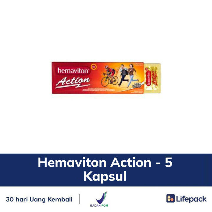 Hemaviton Action - 5 Kapsul - LIFEPACK | Lazada Indonesia