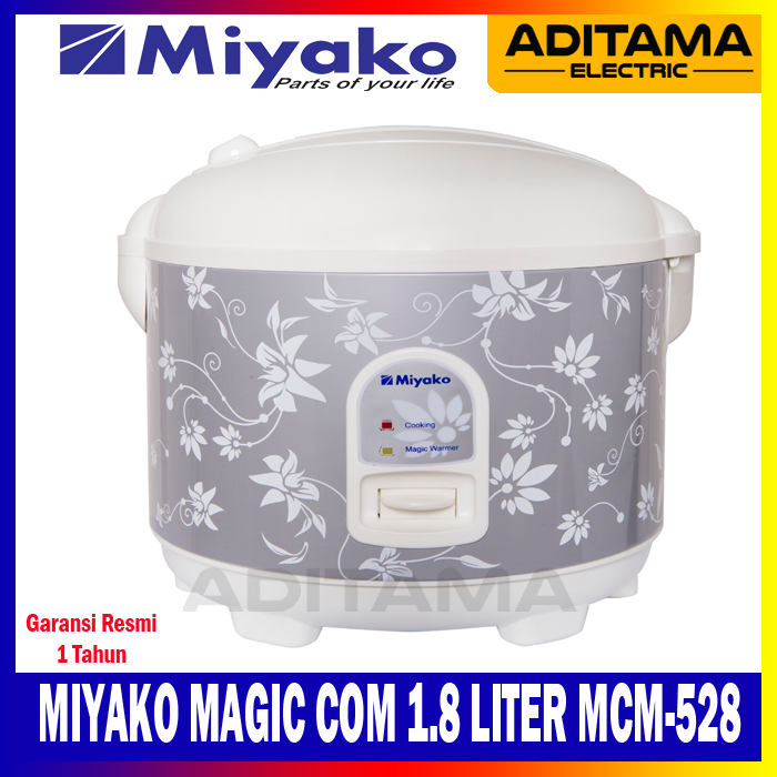 MIYAKO RICE COOKER 3in1 MCM-528 1.8 LITER/ MAGIC COM MIYAKO MCM528 ...