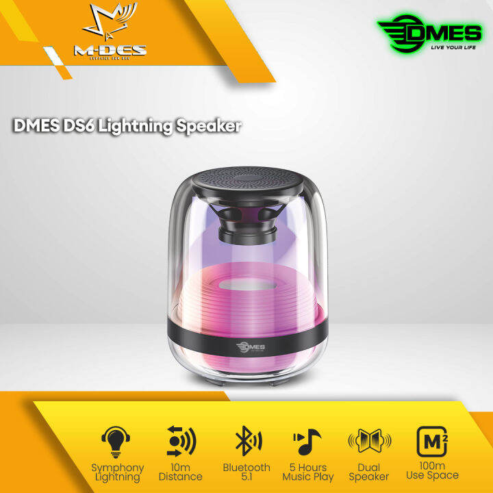 DMEs DS6 wireless Bluetooth transparent stereo speaker with dual ...
