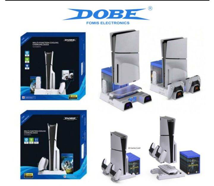 DOBE MULTIFUNCTION COOLING CHARGING DOCK FOR PS5 DISC/DIGITAL AND PS5 ...
