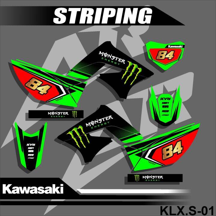 Sticker / Decal / Striping Full Body Klx 150 S LAMA KLX.S-01 | Lazada ...