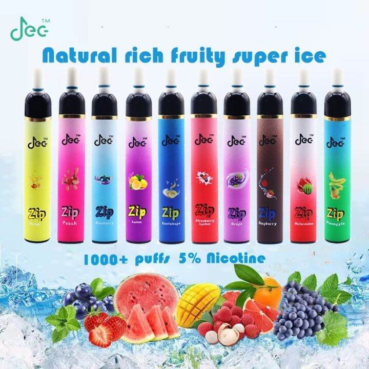 JEC Disposable Vape Device 1000 PUFFS 5 SALT NIC vape pod 016 Zip[COD ...