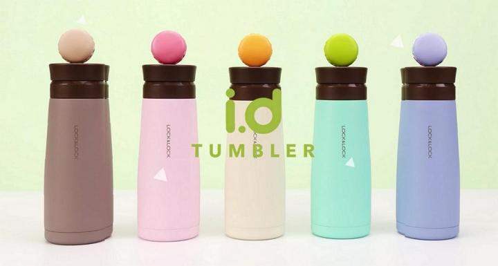 LocknLock กระบอกน้ำเก็บความร้อน - ความเย็น I.D Macaron Tumbler 450ml ...