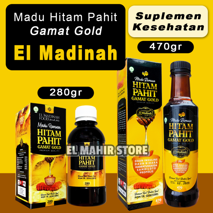 Ramuah Madu Hitam Pahit Gamat Gold - El Madinah | Lazada Indonesia