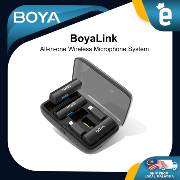BOYA LINK BOYALINK Wireless Lavalier Lapel Microphone for Android DSLR ...