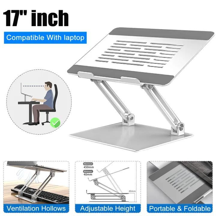 Foldable Laptop bracket Portable Aluminum alloy Computer Stand For 17 ...