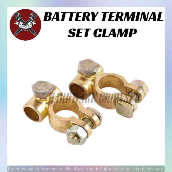 5006 2PCS Heavy Duty Brass BATTERY TERMINAL SET CLAMP | Lazada PH