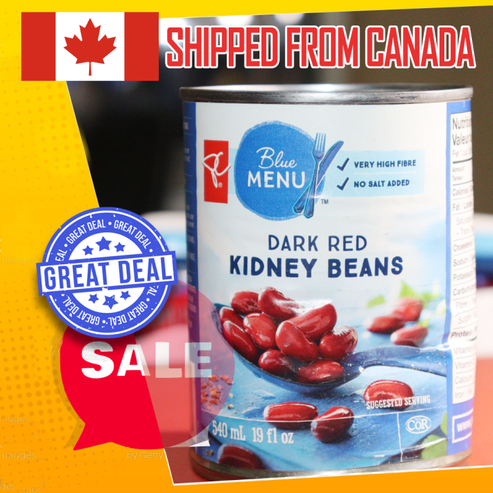 PC Blue Menu Dark Red Kidney Beans 540 ML SHIPPED FROM CANADA | Lazada PH