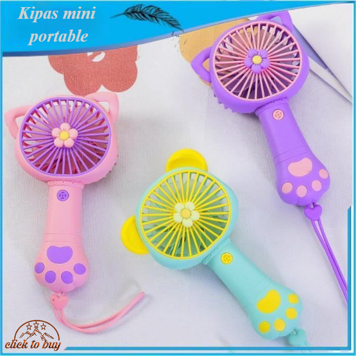 Kipas Angin Mini Portable / Kipas Angin Genggam Unik / Kipas Mini Cas ...