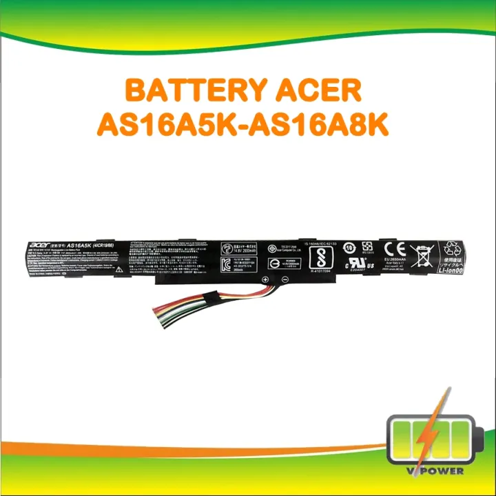 BATTERY ACER AS16A5K-AS16A8K แท้ สำหรับ Acer Aspire E15 E5-476G E5-476 ...
