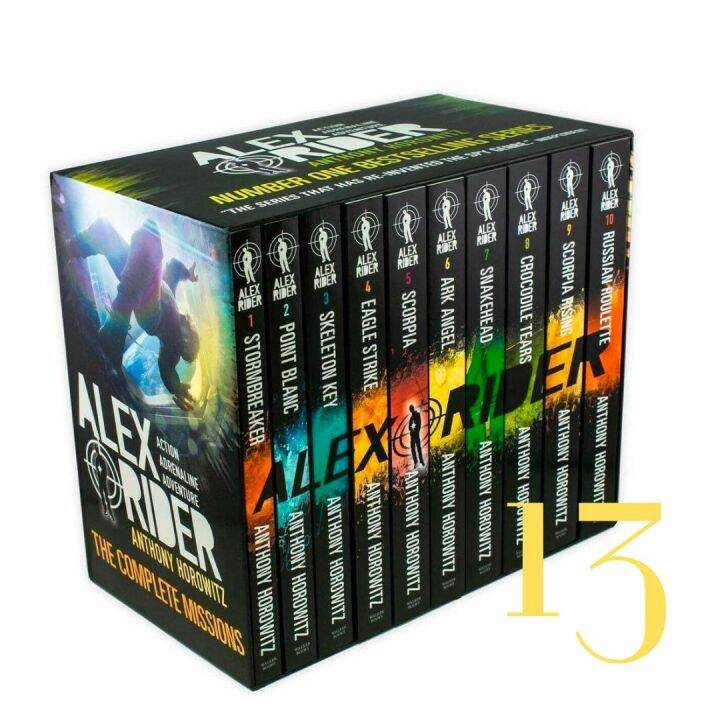 Alex Rider by Anthony Horowitz (13 books) softcover - box set (Spy book ...