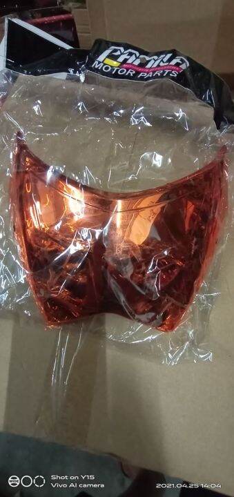 VISOR FOR RAIDER 150 STOCK CHROME ORANGE COLOR | Lazada PH