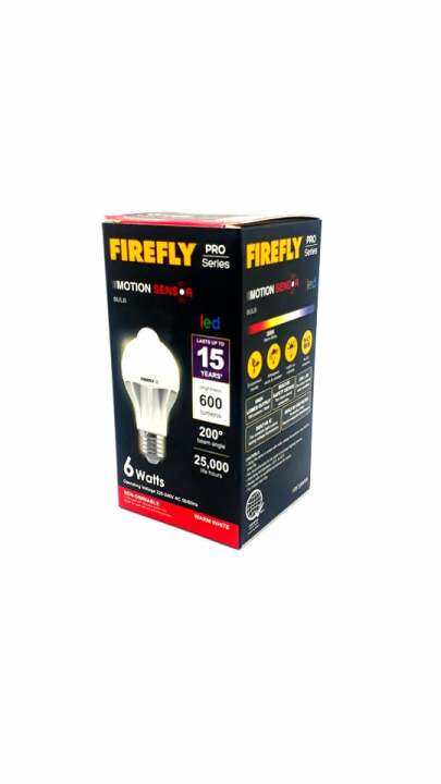 FIREFLY MOTION SENSOR BULB WARM WHITE | Lazada PH