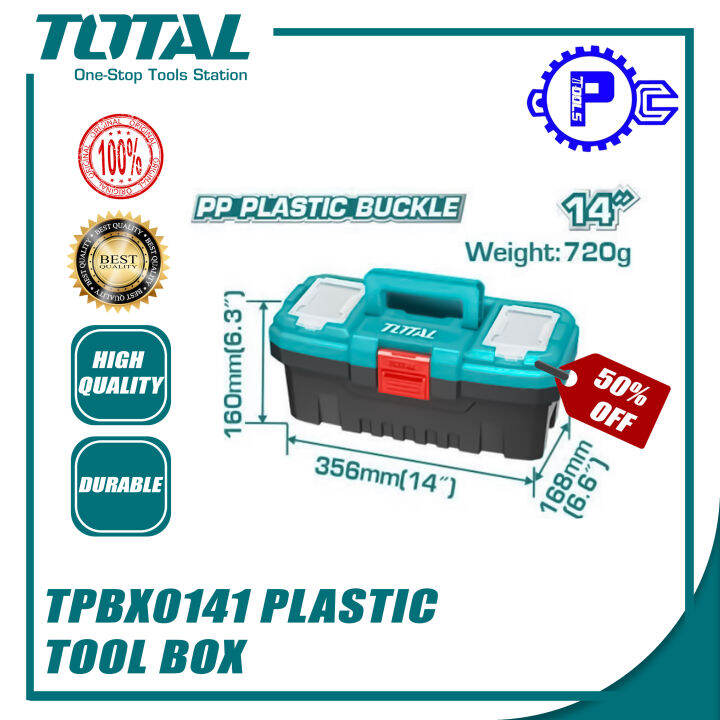 TOTAL HEAVY DUTY TOOL BOX | Lazada PH