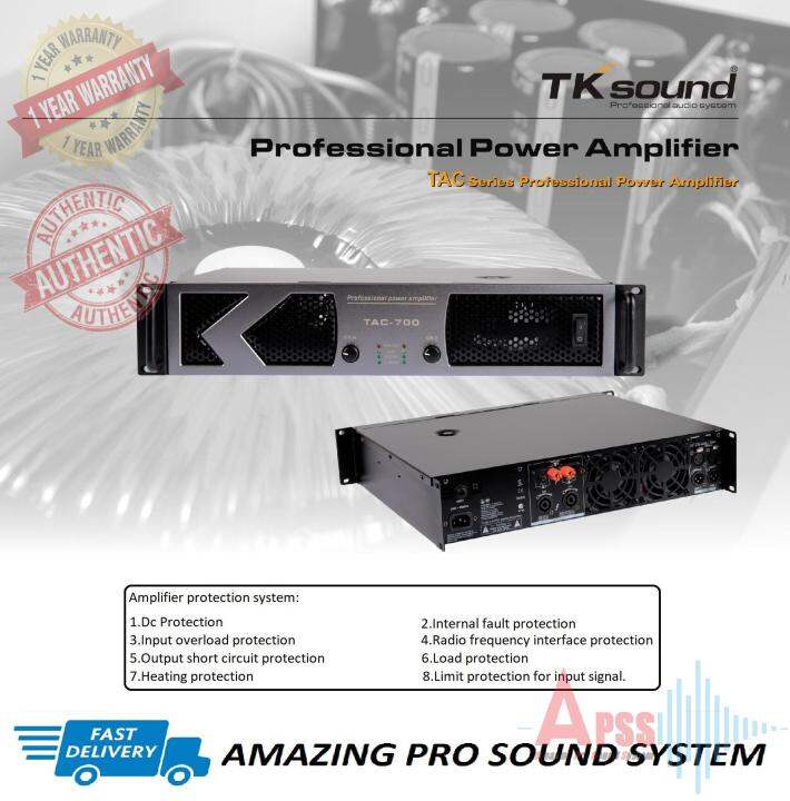 TK SOUND TAC Series Class AB Professional Power Amplifier | Lazada