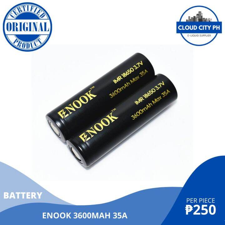 Authentic Enook 3600mAh 35A Sold per pc Brand New Sealed 100 Original ...