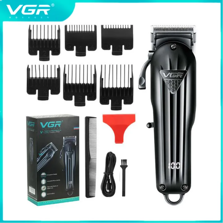 VGR 282ที่ตัดผม USB แบบชาร์จไฟได้,เครื่องตัดผมปัตตาเลี่ยนตัดผมคลิปหนีบ ...
