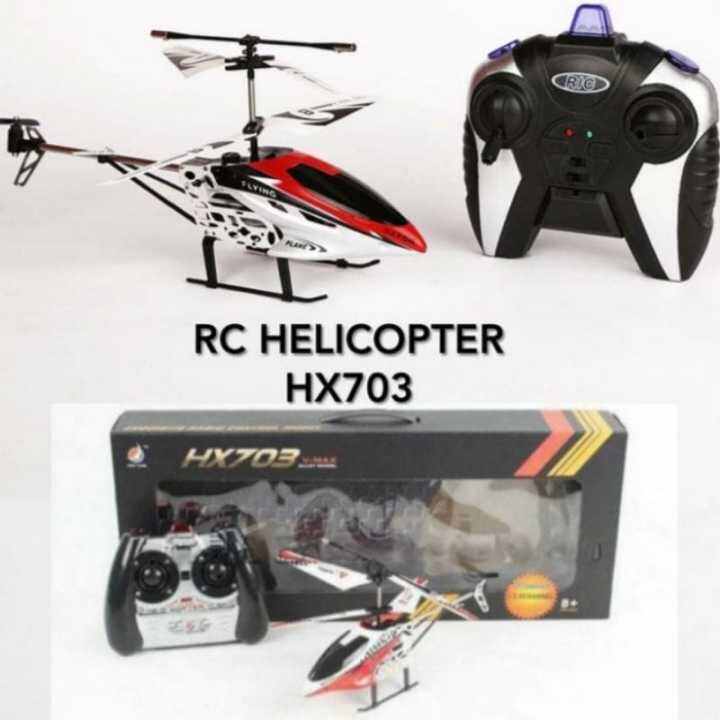 Mainan Helikopter Remote Control HX703 Terbang 3.5 Ch Ghyroscope - RC Pesawat Helicopter Remot ...