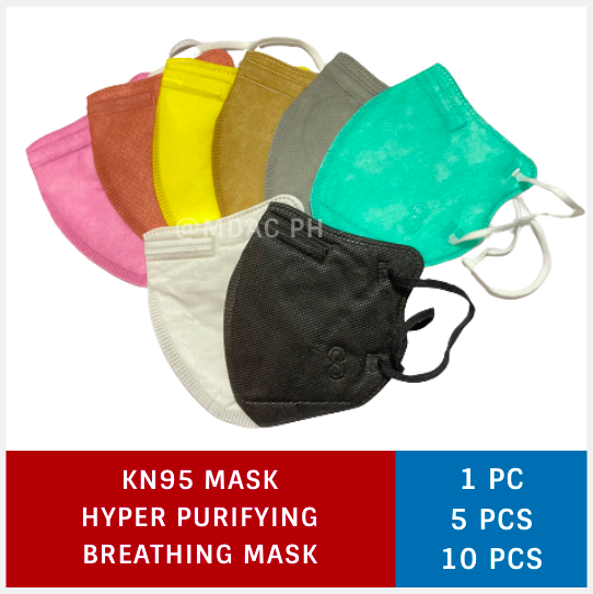 KN95 5D Mask Made in Korea Hyper Purifying Breathing Mask White Black ...