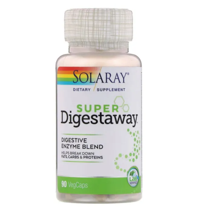 Solaray, Super Digestaway, Digestive Enzyme Blend, 90 VegCaps | Lazada PH