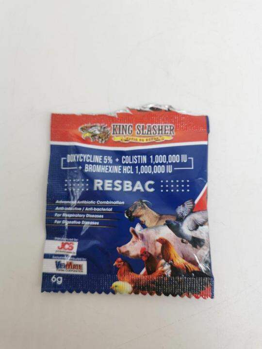KING SLASHER RESBAC DOXYCYCLINE COLISTIN BROMHEXINE for birds chicken ...