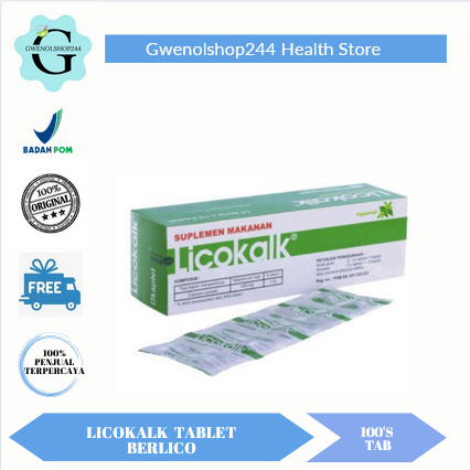LICOKALK 100'S TABLET BERLICO | Lazada Indonesia