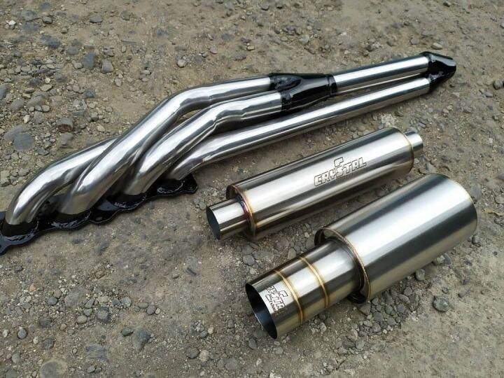Full set Knalpot mobil Header Grandmax Luxio dan Resonator Crystal ...