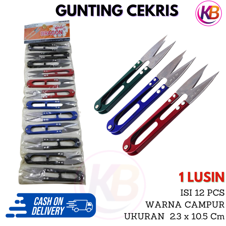 Gunting Cekris Untuk Keperluan Menjahit dan Bordir / Gunting Buang ...