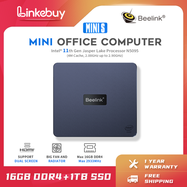 Beelink Mini S Windows 11 Mini PC desktop computer In 11th Gen Celeron ...