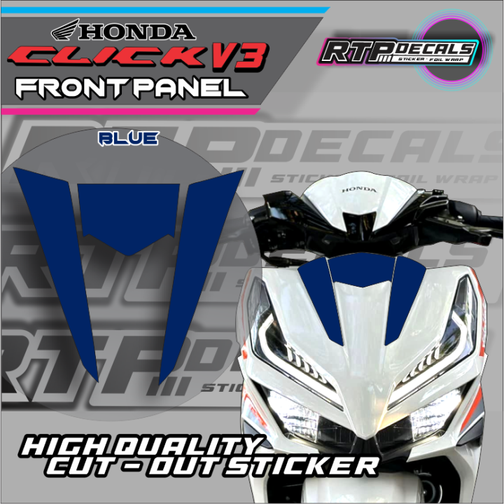 HONDA CLICK V3 FRONT PANEL DECALS STICKER | Lazada PH