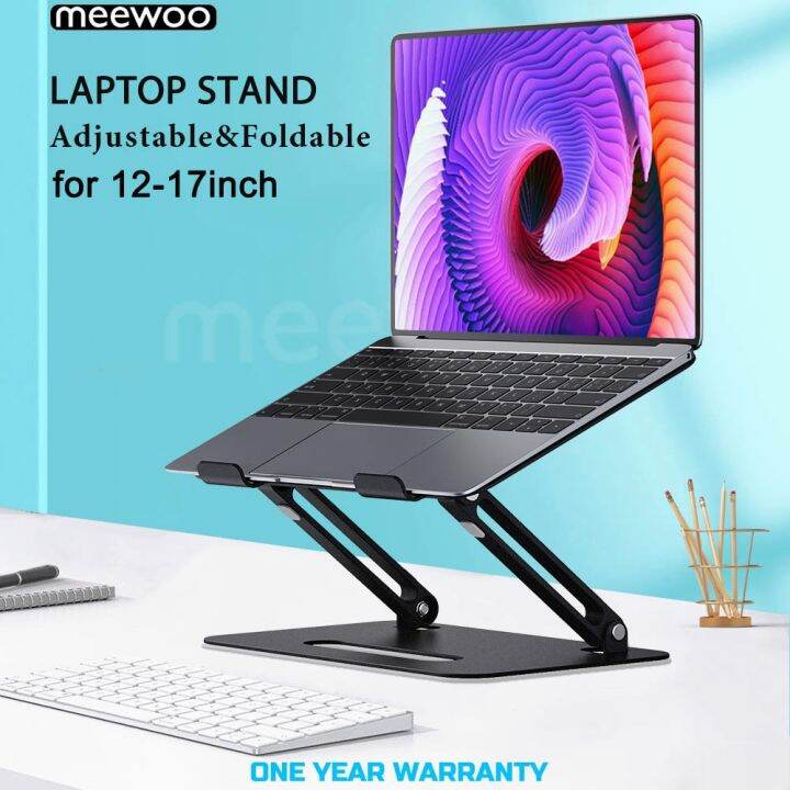 【Hot sales】 Meewoo Laptop Stand Adjustable Height Aluminum Riser ...