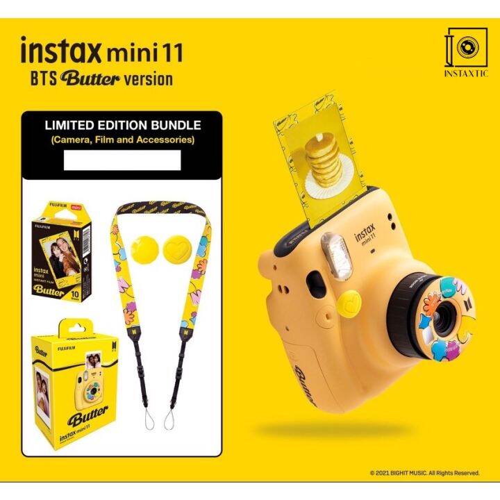 Fujifilm Instax Mini 11 BTS BUTTER VERSION LIMITED EDITION Instant ...