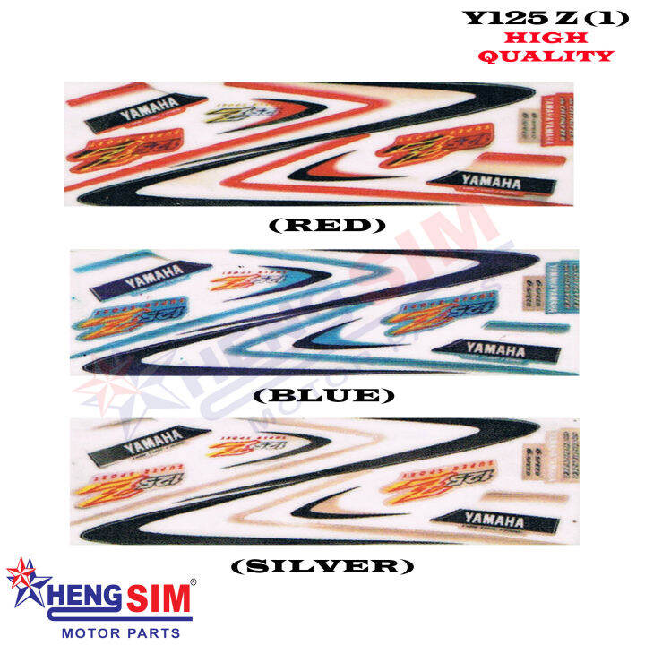 Y125 Z (1) STICKER BODY STRIPE YAMAHA 125 125Z | Lazada