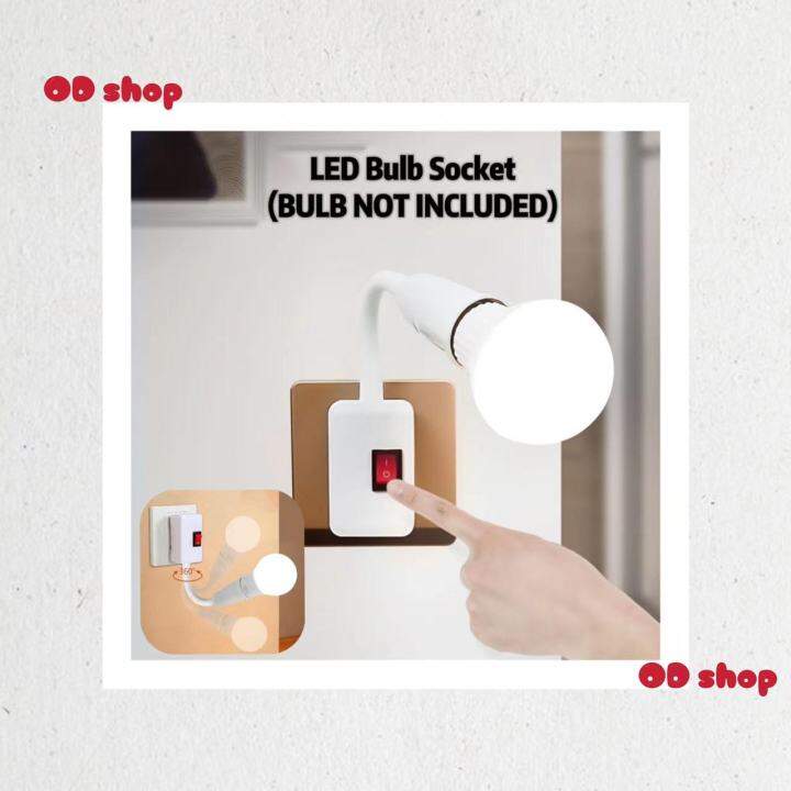 360 Rotate Twist E27 Bulb Plug Socket Universal Extension Lamp Holder ...